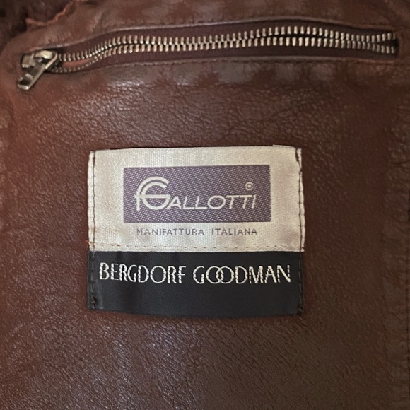 Gallotti | Jackets & Coats | Gallotti Italy Brown Suede Leather ...